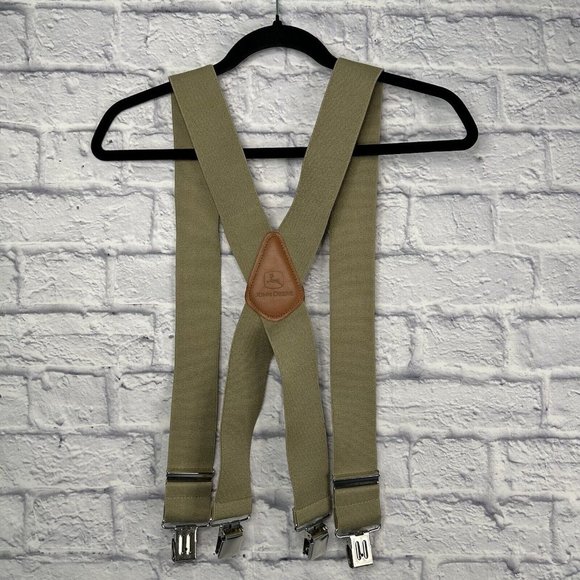 John Deere | Accessories | John Deere 2 Suspenders Leather Patch ...